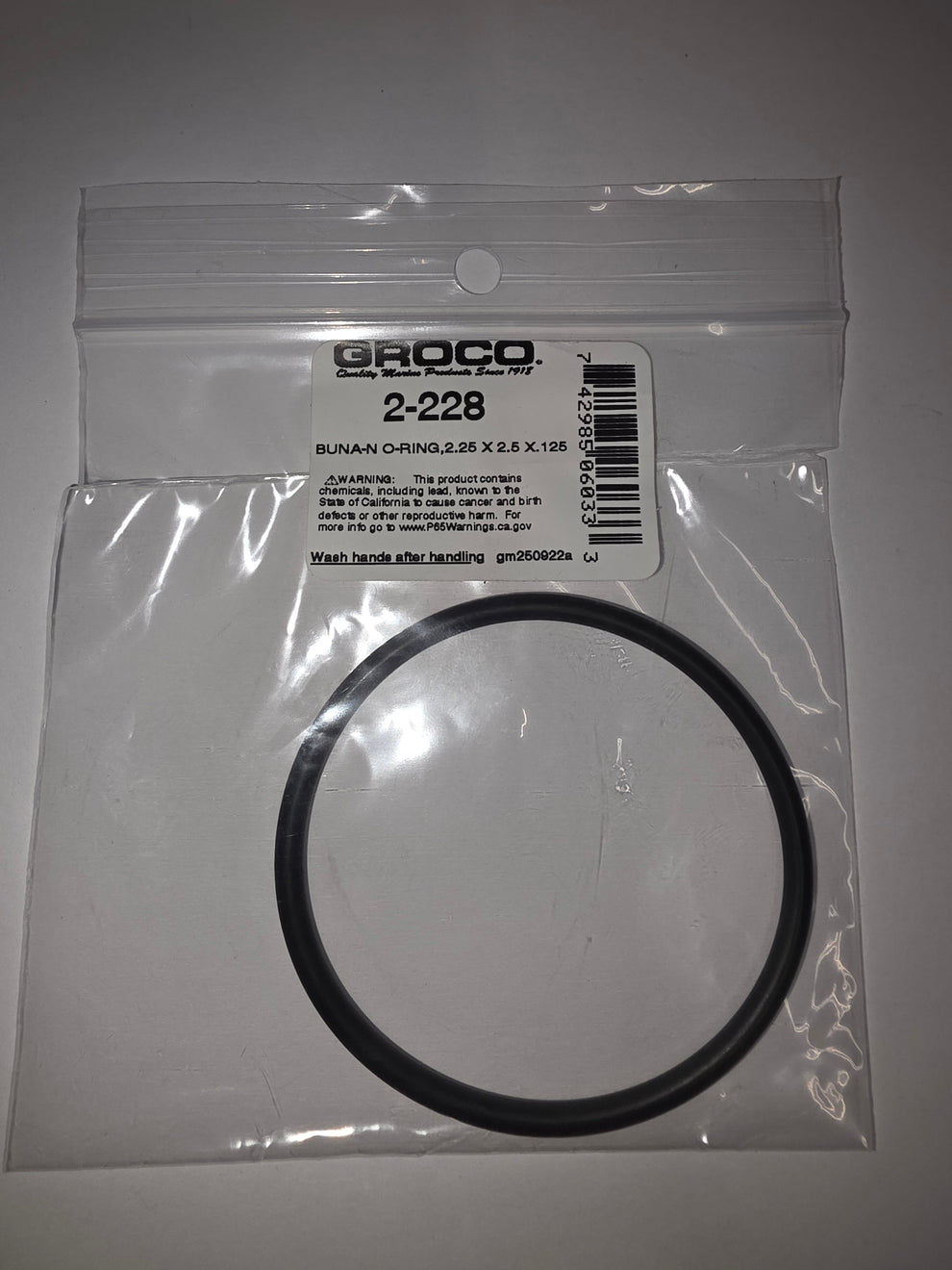 Groco 2-228 O-ring – Seafarer Marine Supply